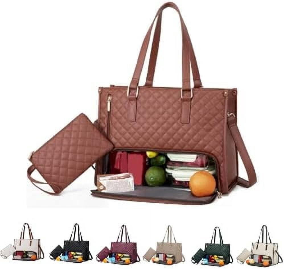 2 In 1 Tote Bag Lunch Bag Combo, 3 In 1 Lunch Tote Bag For Women,15.6 ...