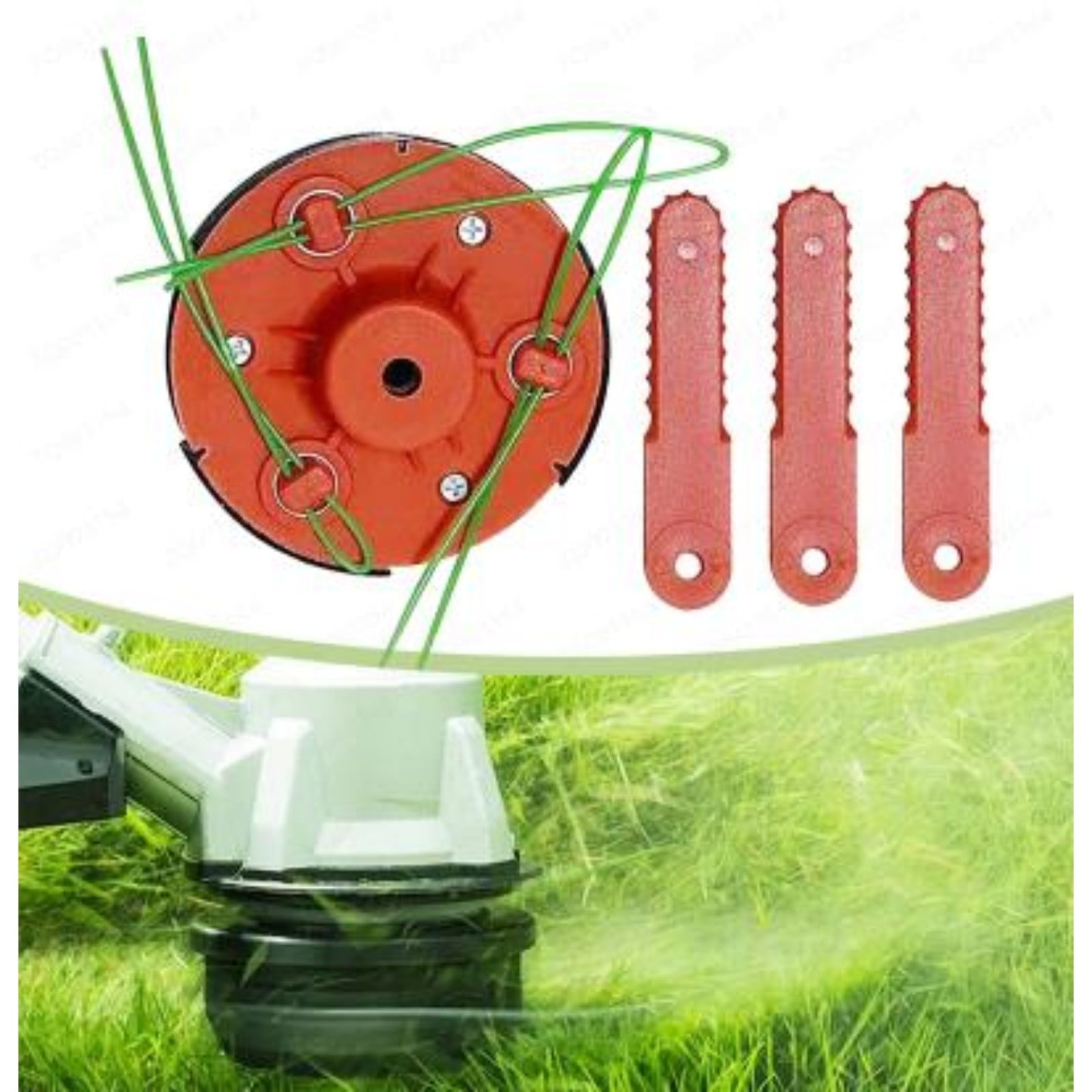 2-In-1 Trimmer Blade Disc, with Nylon Line for Weeding, Replaceable ...
