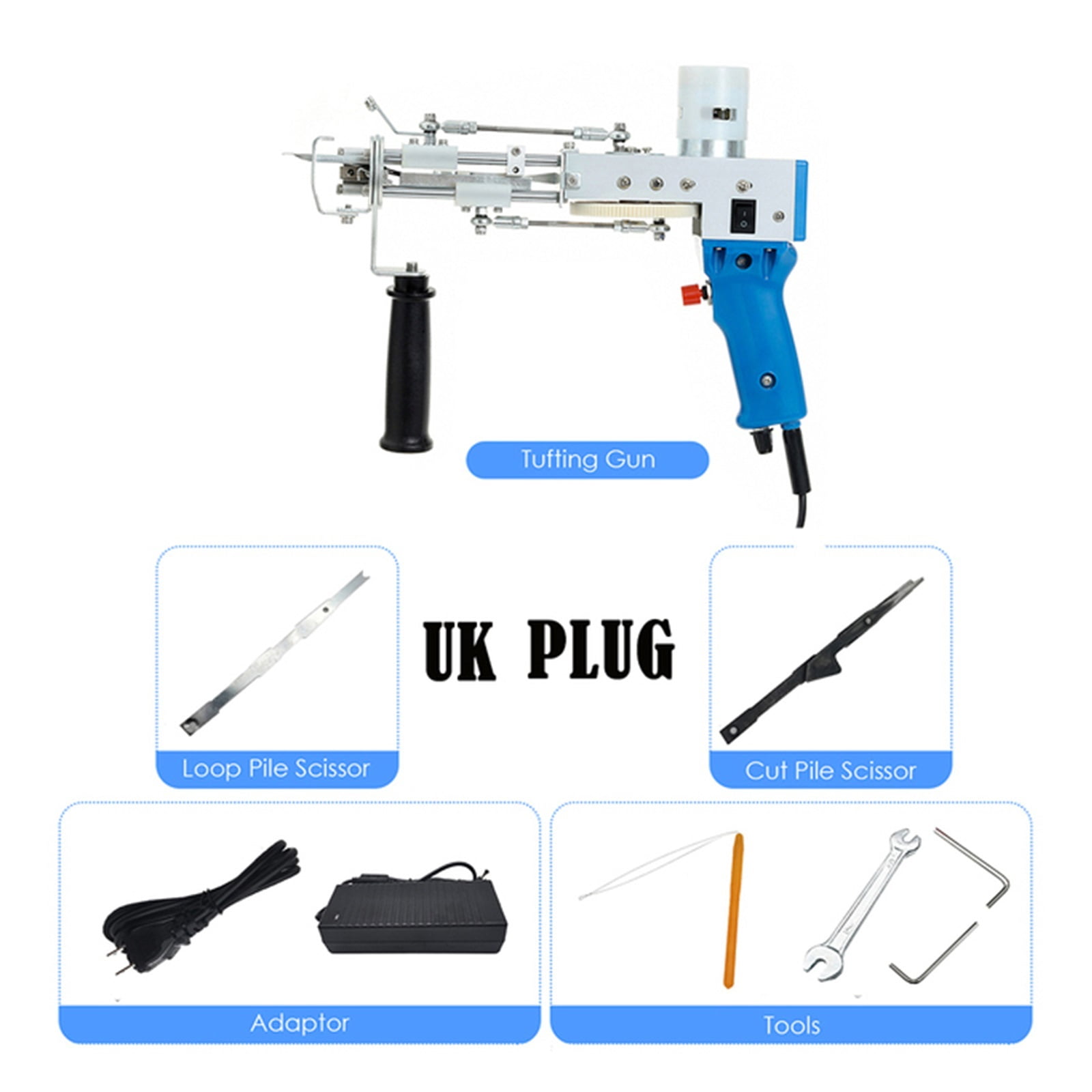 2 In 1 Tufting Gun Cut Pile And Loop Pile Electric Carpet Carpet ...