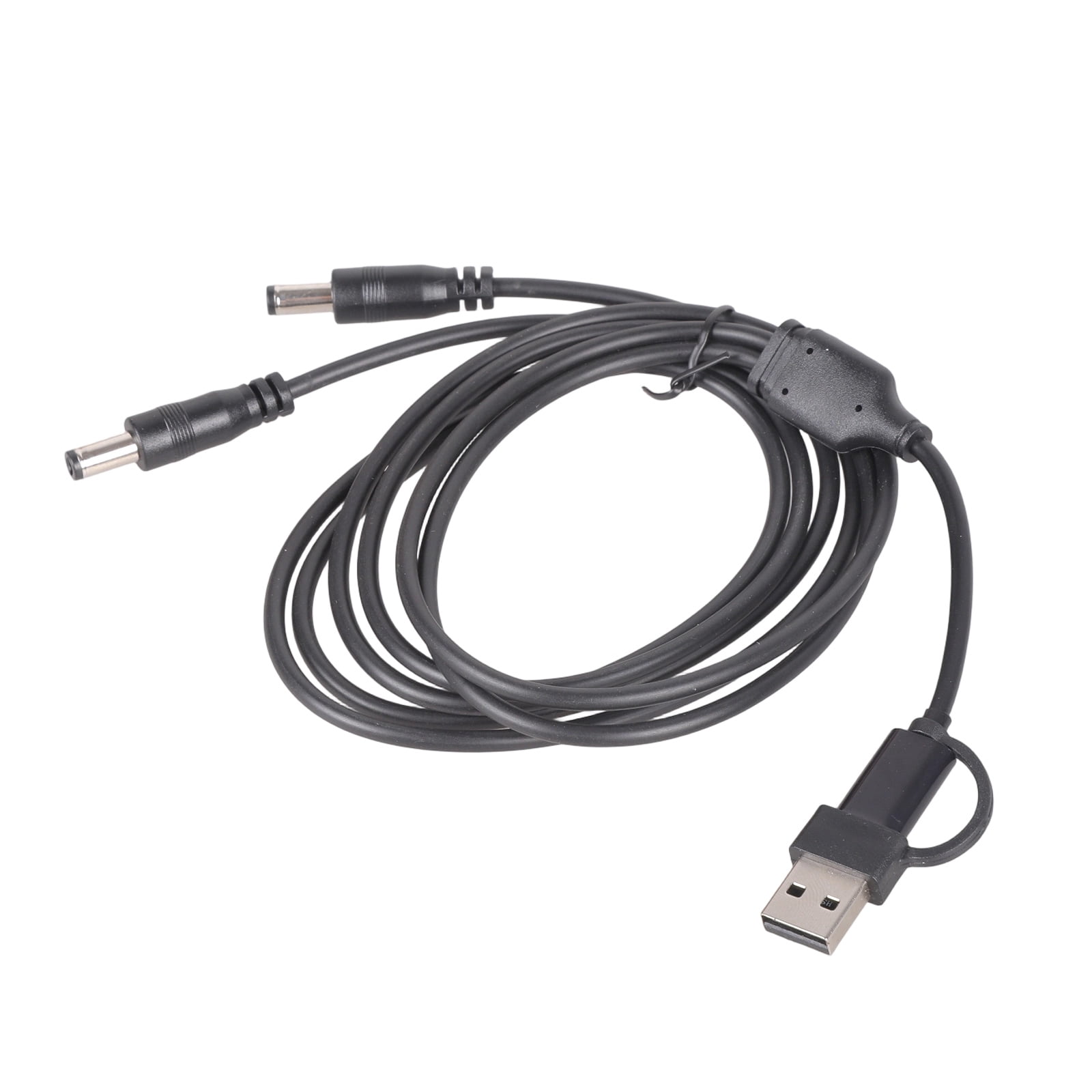 2 In 1 Charging Cable USB A Type C To 5.5x2.5mm DC5525 Connection Wire ...