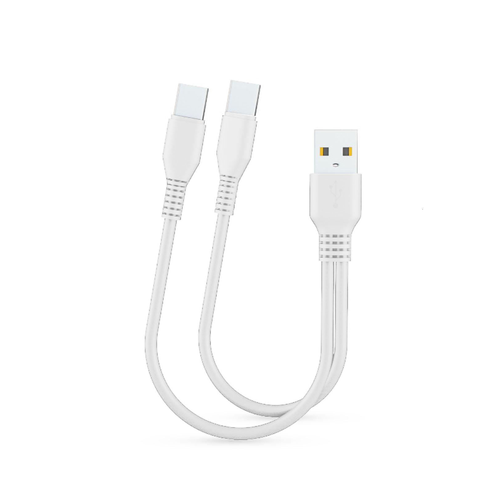 2 In 1 USB C Cable Mobile Phone Charger Cable Splitter Wires Charging ...