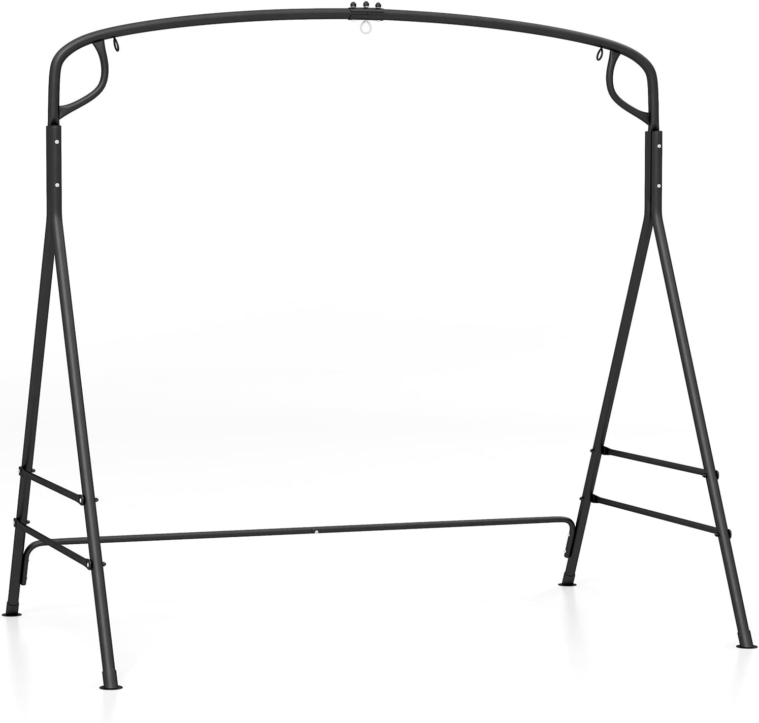 2 In 1 Upgraded Metal Outdoor Porch Swing Stand, Heavy Duty Hanging ...
