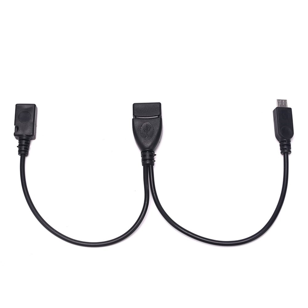 2 In 1 Usb Otg Adapter Cable Host Power Y Splitter Fast Charging for ...