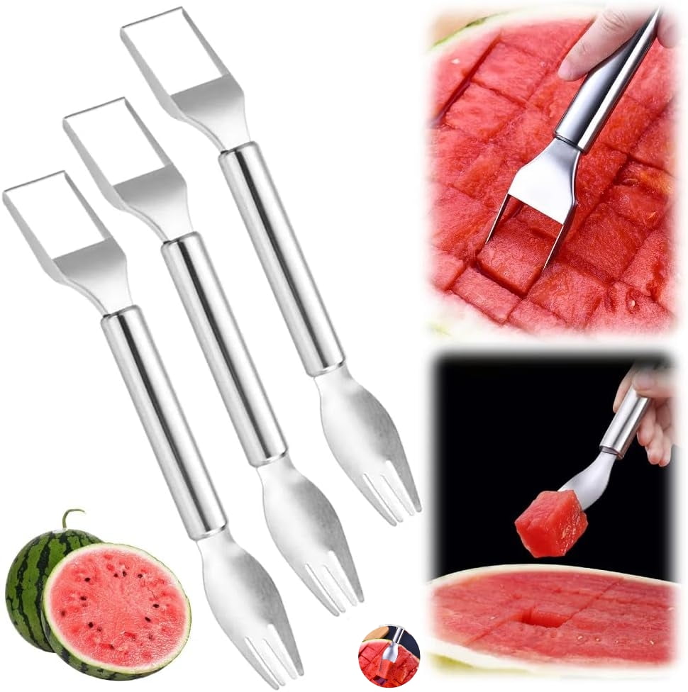 2-In-1 Watermelon Cutter, 2025 Upgraded Dual Head Watermelon Cutter ...