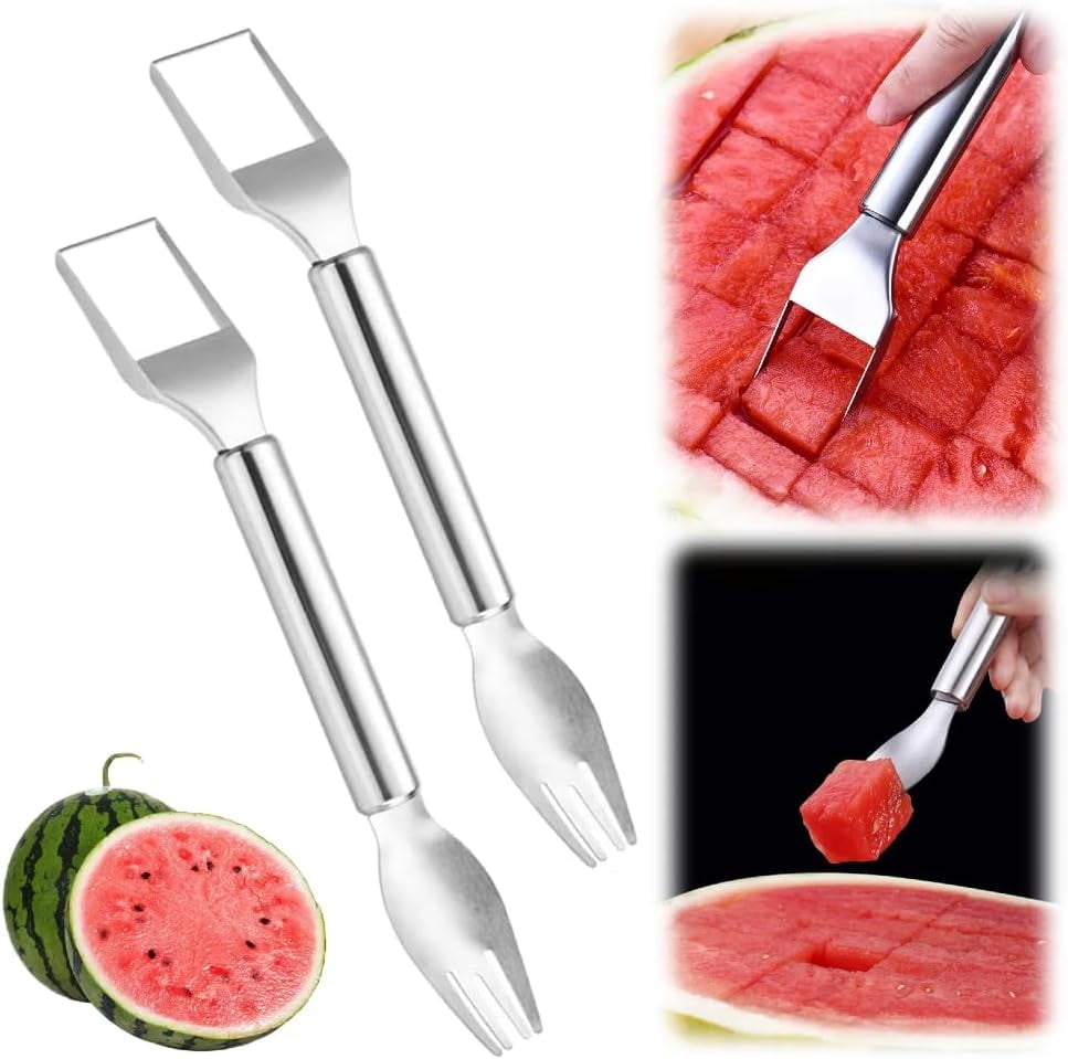 2-In-1 Watermelon Cutter, 2025 Upgraded Dual Head Watermelon Cutter ...