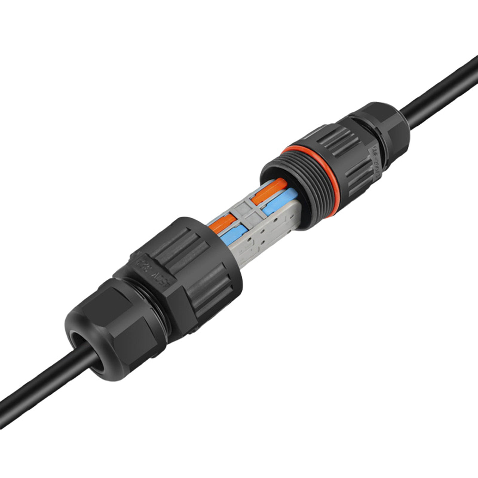 2-In-2-Out Upgraded Outdoor Wire Connector, Meiiso Waterproof Connector ...