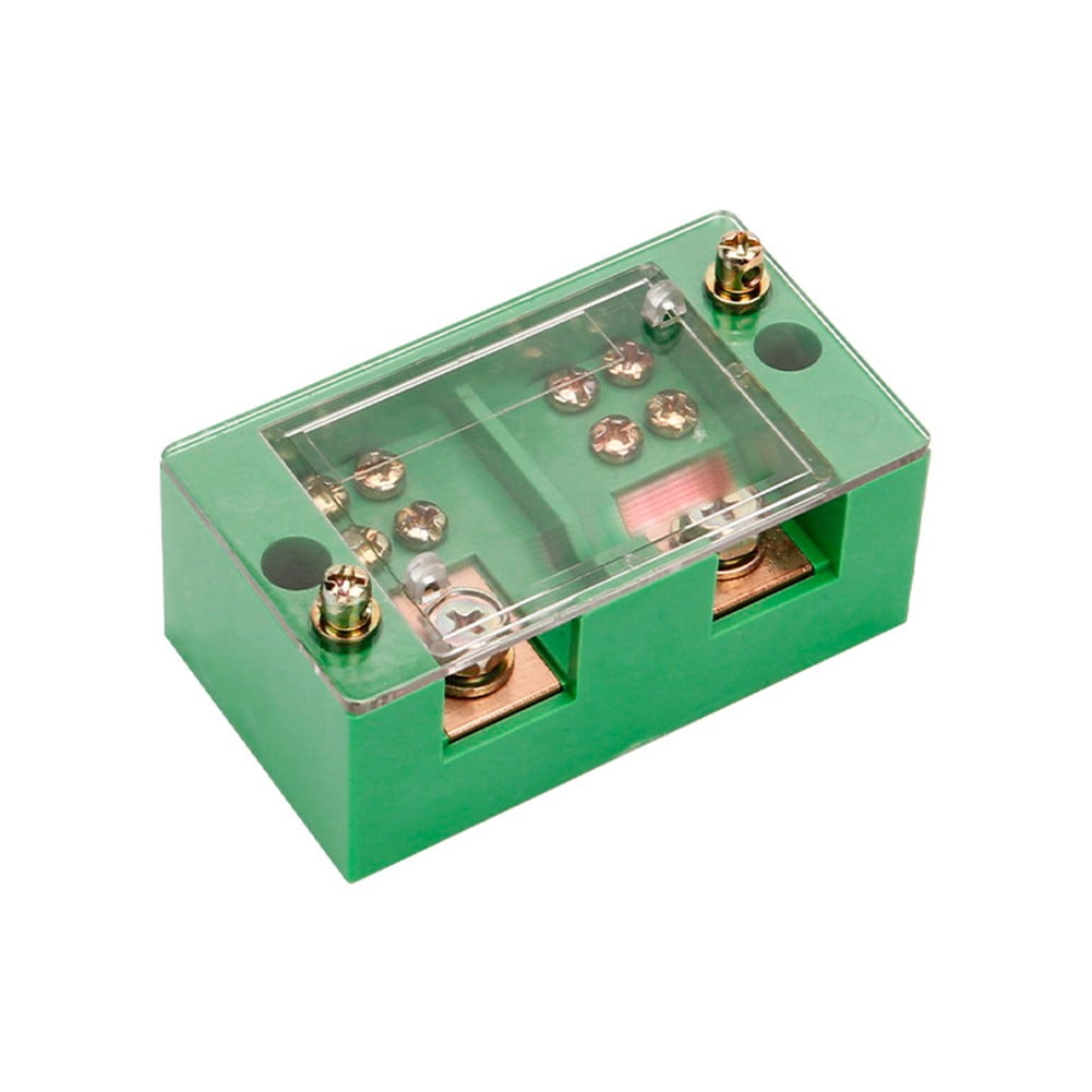2 In 4 Out Plastic Enclosure Terminal Block Electronic Box Wire ...