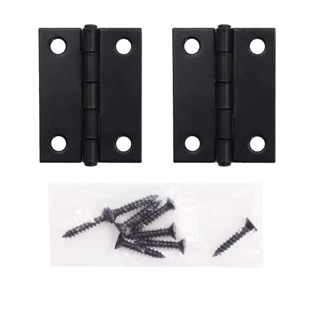2 In. Matte Black Non-Removable Pin Narrow Utility Hinge (2-Pack ...