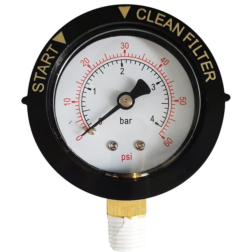 2 Inch 0-60 PSI Pool Filter Pressure Gauge Replacement For Pentair ...
