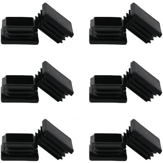 , 2 Inch 2x2 Square Tube End Cap Plastic Plugs 12 Pack, 2 Inch 2x2 ...