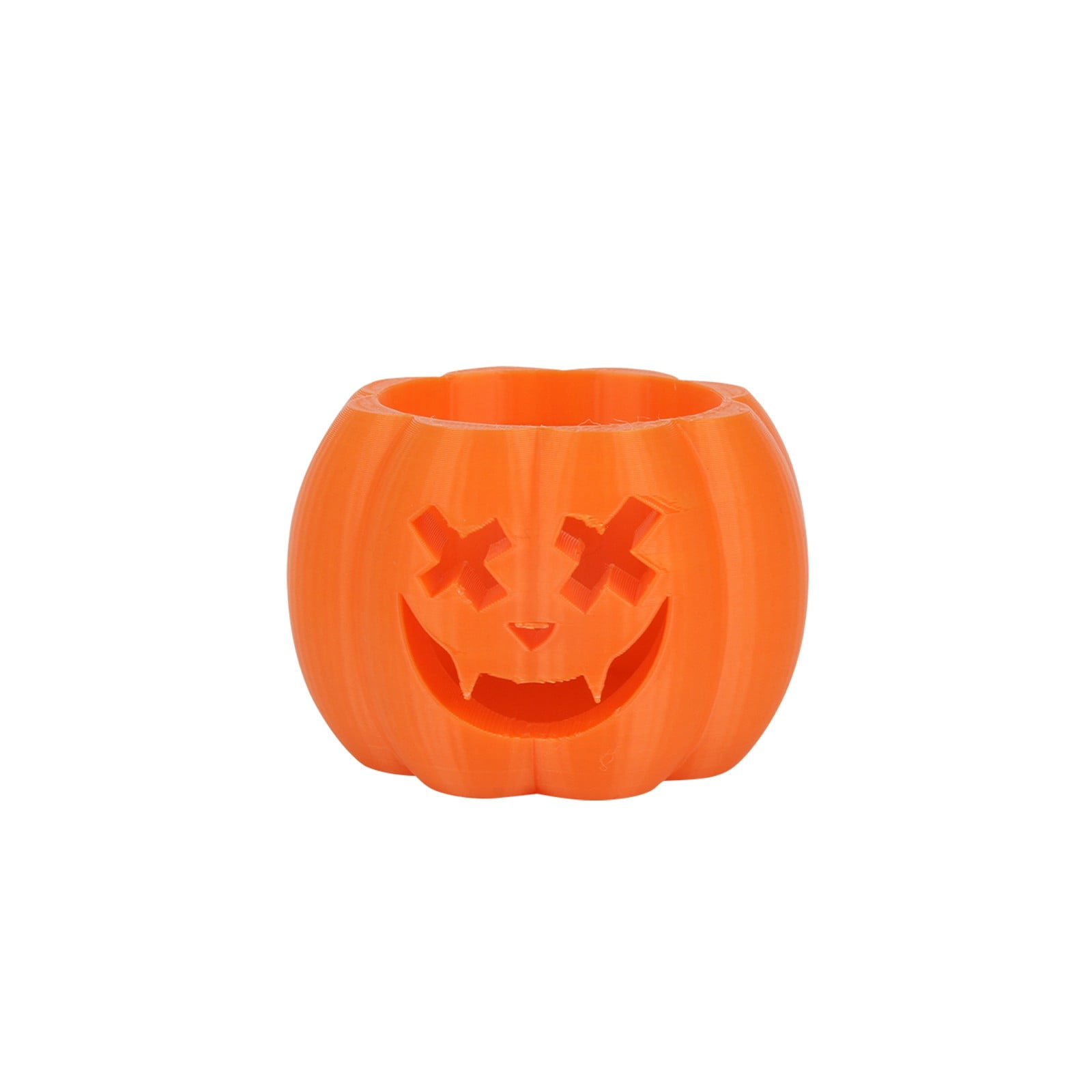 2 Inch, 3D Printed Halloween Pumpkintealight HolderToy Fall ...