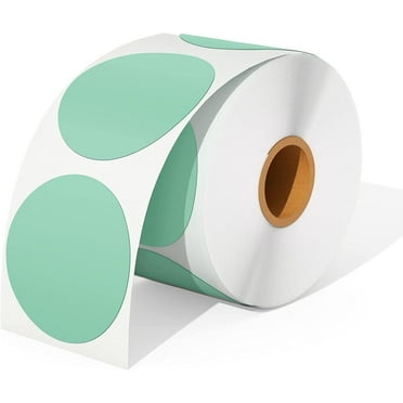 Rollo Circle Thermal Labels 2"x2" - Roll of 1,000 Round Direct Thermal ...