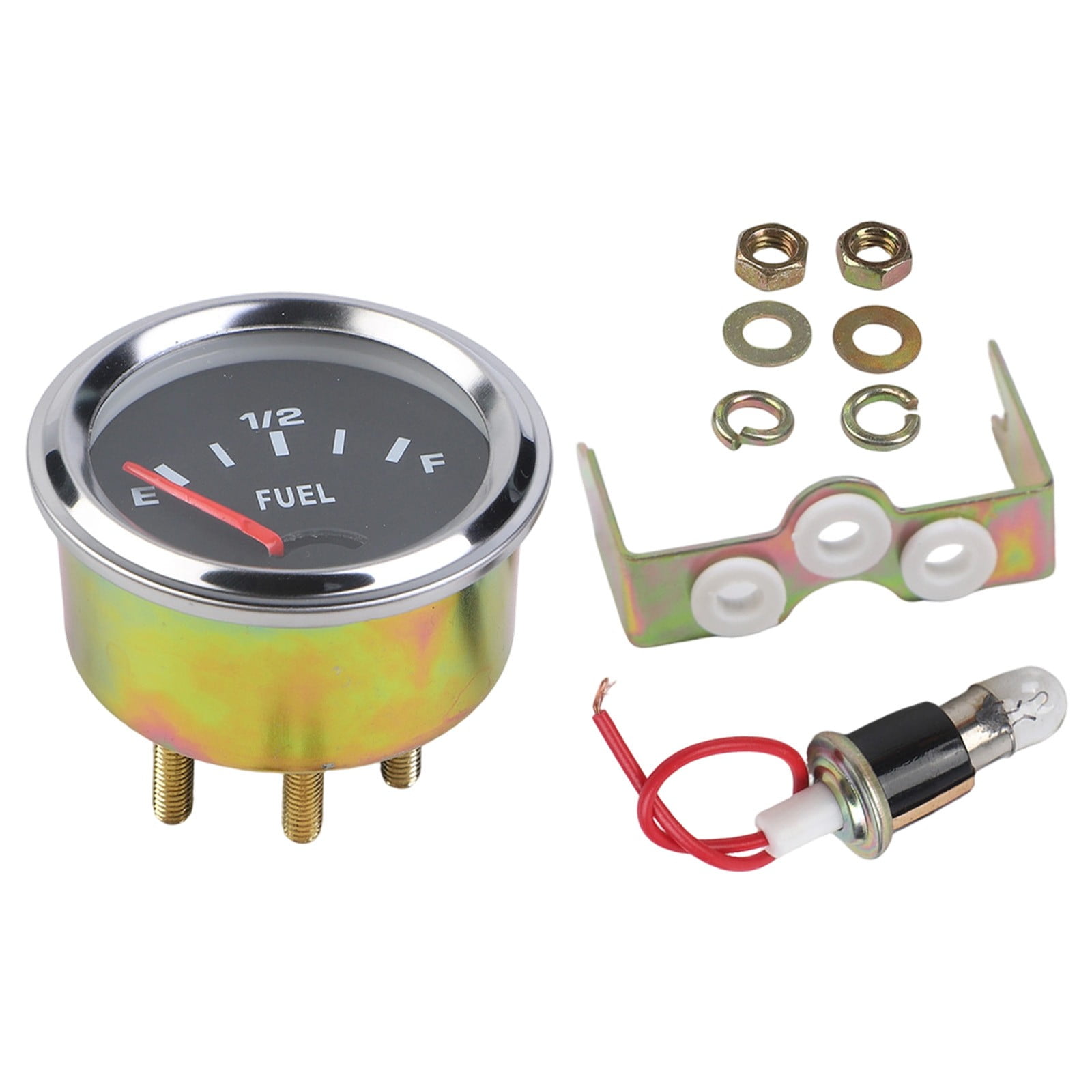 2-Inch 52Mm Mechanical Auto Fuel Level Gauge Meter E-1/2-F Pointer 12V ...