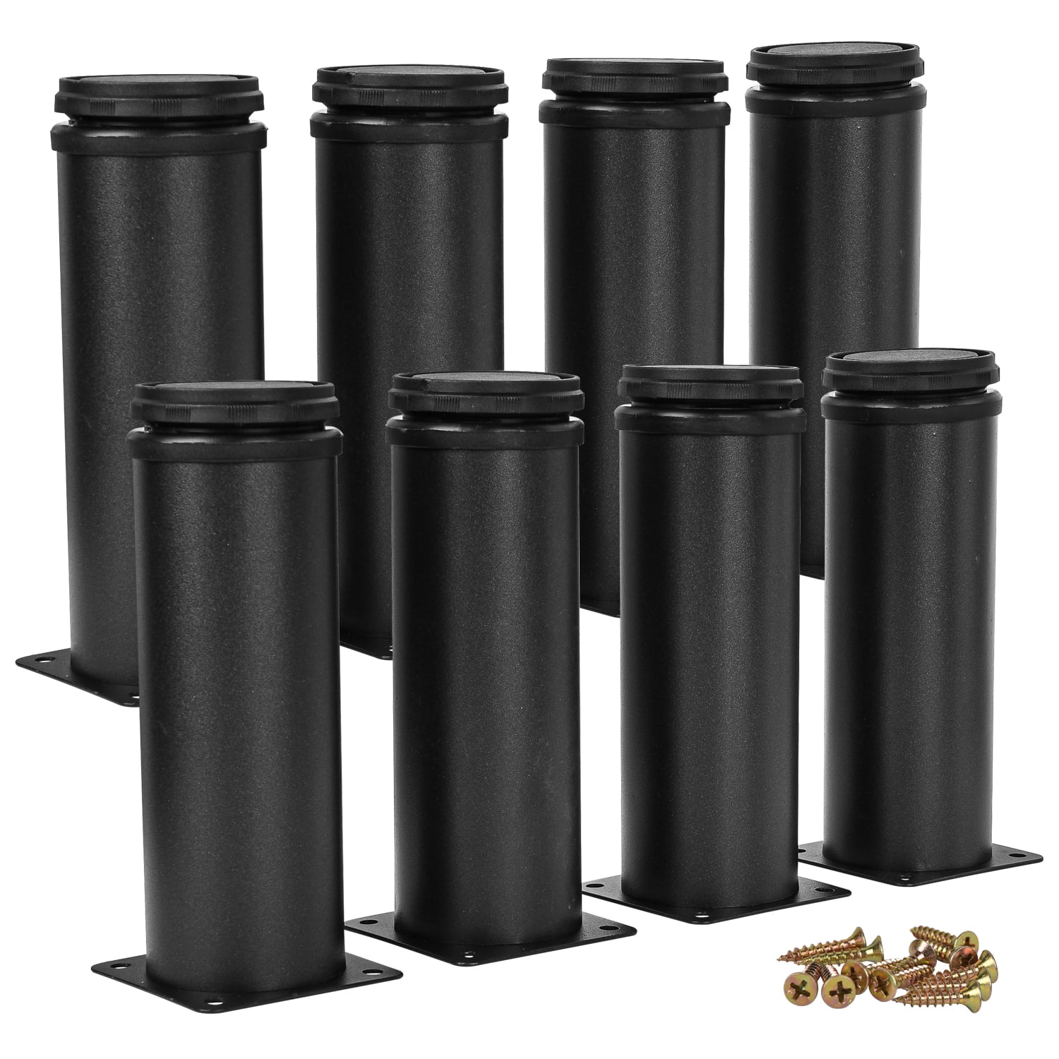 2 Inch / 5cm Metal Furniture Legs, Btowin VCF 8Pcs Round Adjustable ...