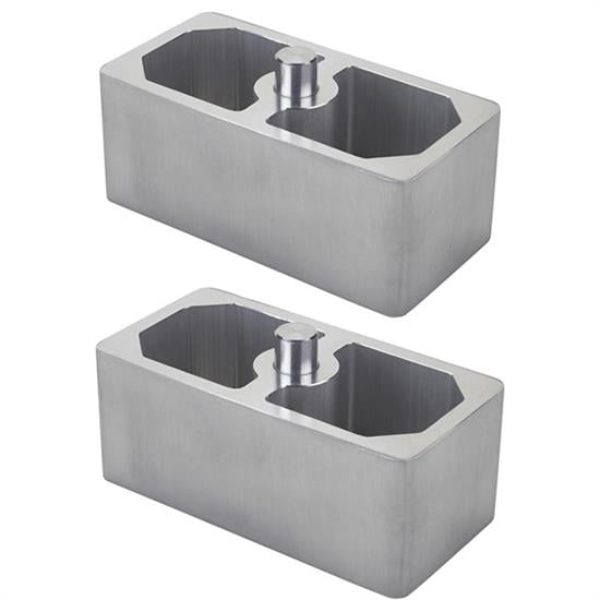 2 Inch Aluminum Extruded Leaf Spring Lowering Blocks - 2 Pack - Walmart.com