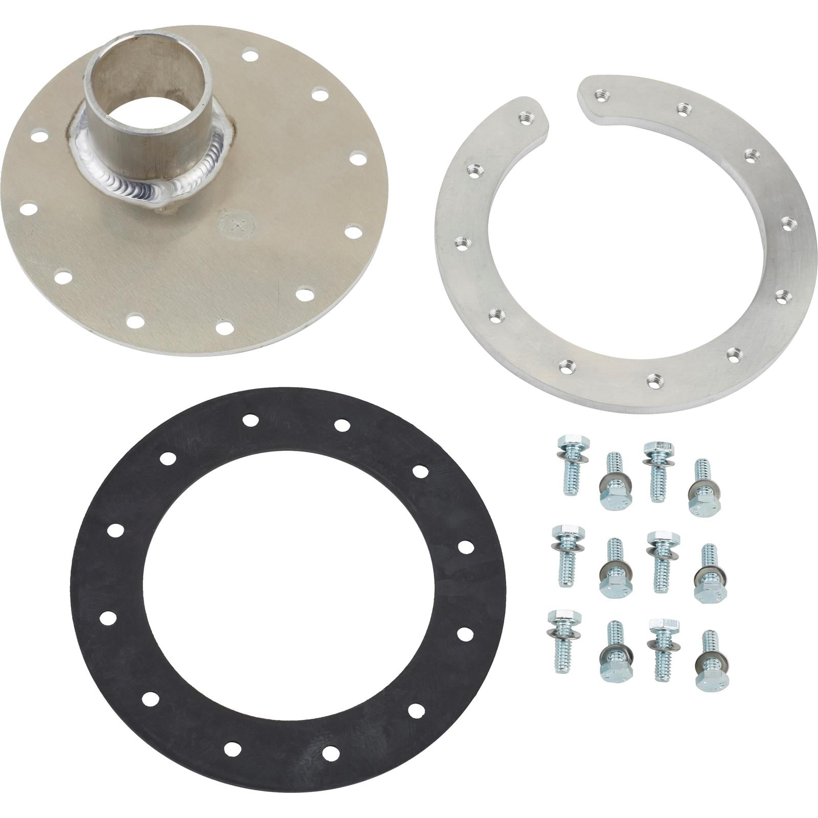 2 Inch Aluminum Remote Fuel Cell Filler Neck Flange, 12 Bolt - Walmart.com