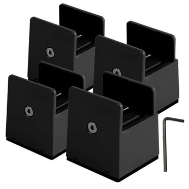 Tcwhniev 4Pack Heavy Duty Adjustable Bed Risers Fits Furniture ...