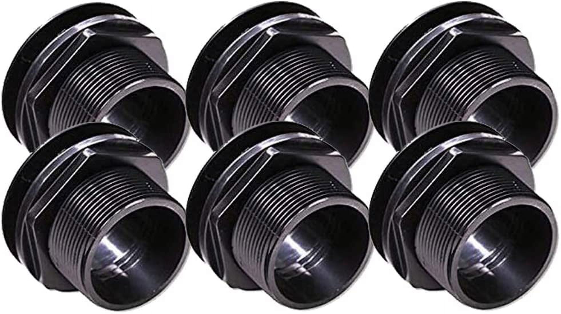 2 Inch Bulkhead Fitting 6/Pack - Slip x Slip – Heavy Duty Premium ...