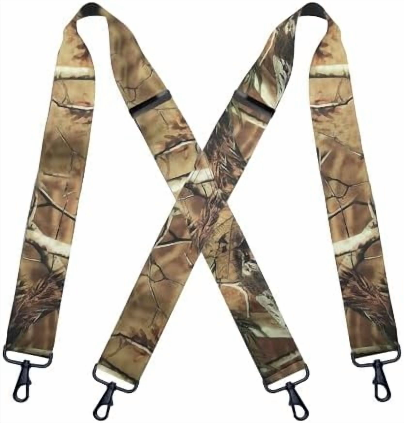 2 Inch Camo Suspenders for Men Heavy Duty Clips Hunting Camoflauge ...