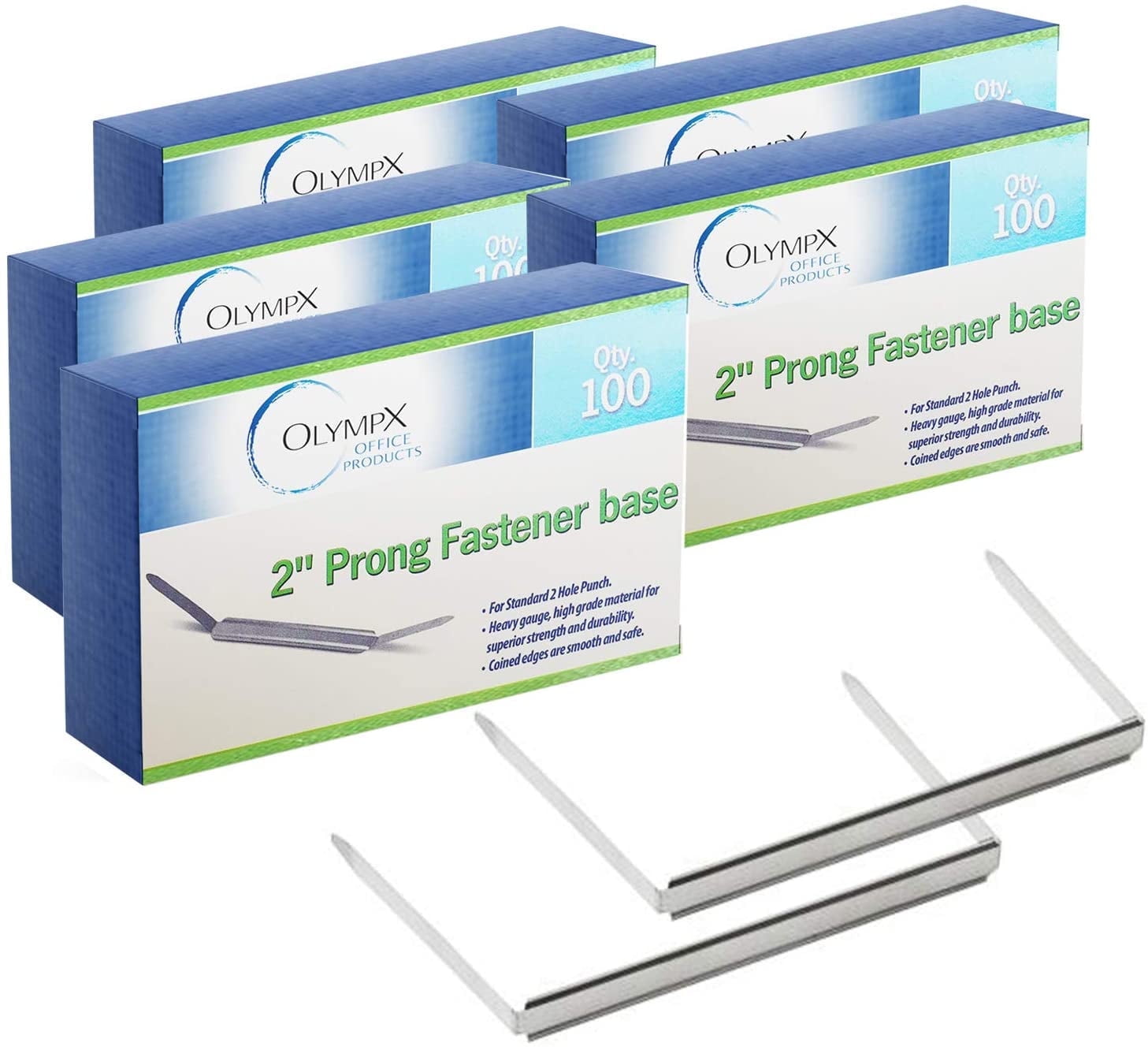 2 Inch Capacity of Premium Metal Prong Paper Fastener Bases 2.75 Inch ...