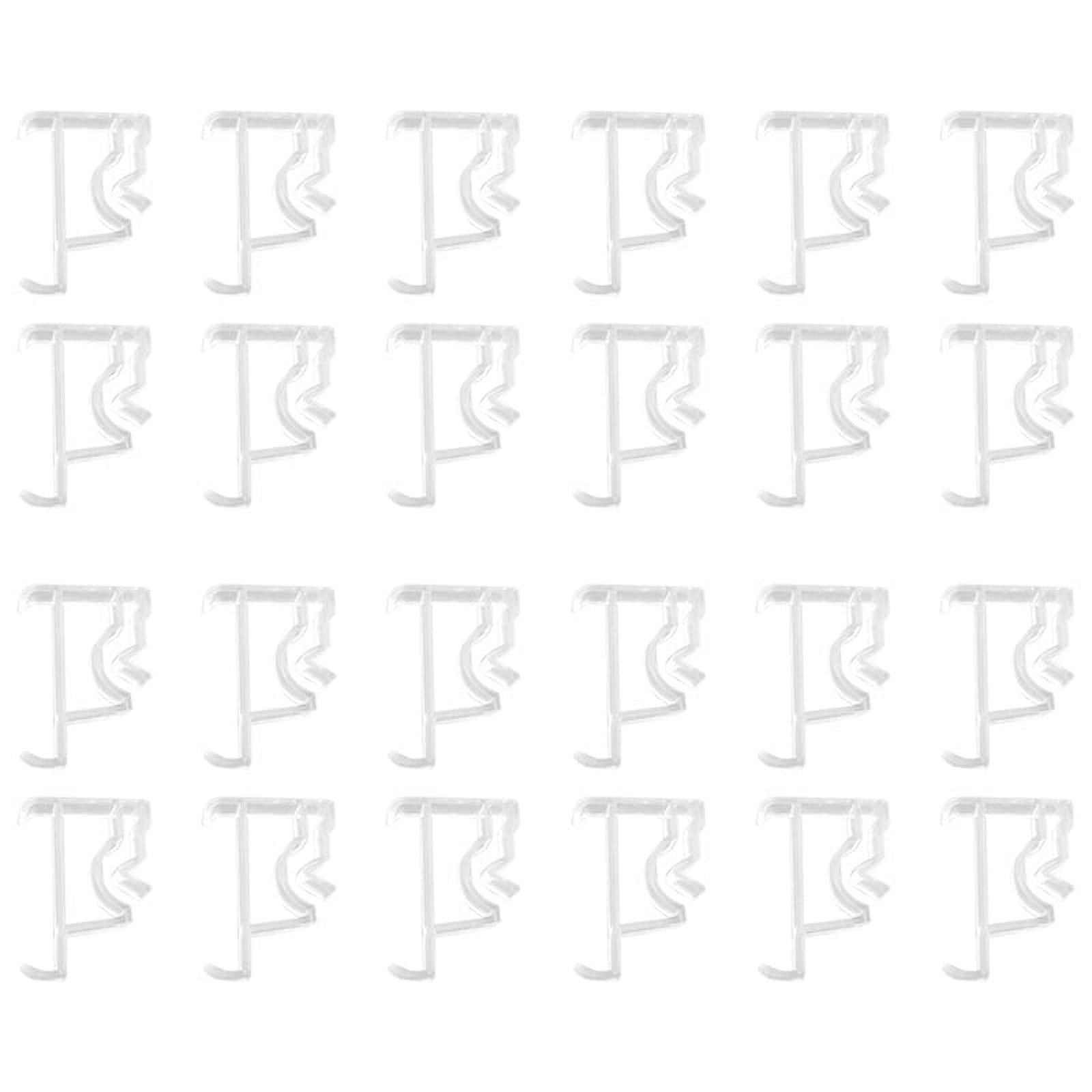 2 Inch Clear Blind Clips for Valance, Hidden Valance Clips for Wood or ...