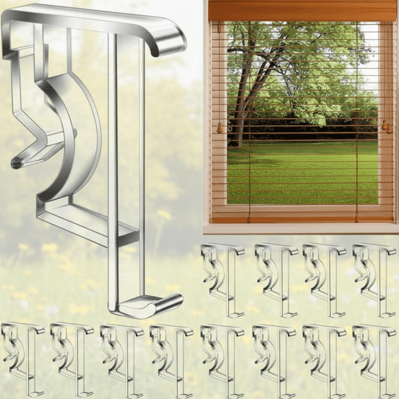 2 Inch Clear Valance Clips for Horizontal Blinds - 12 Pack for Wood and ...