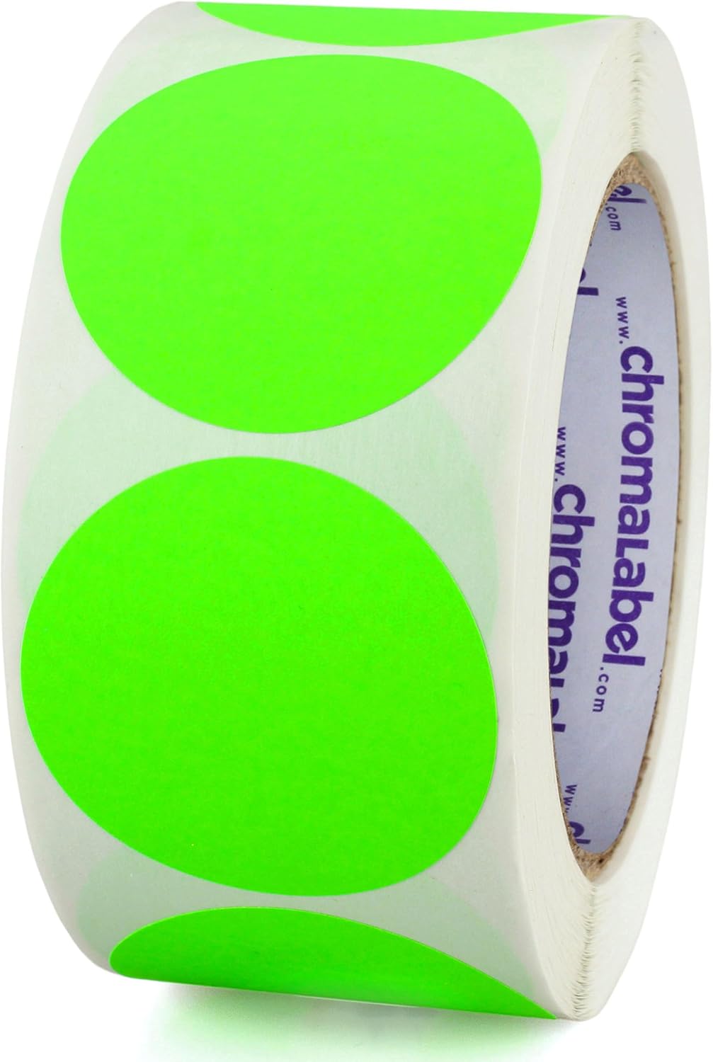 2 Inch Color Coded Stickers, Color Coding Label Dots, Fluorescent Green ...