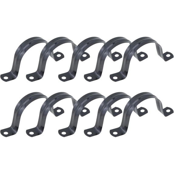 2 Inch Conduit Clamps 10Pcs, 304 Stainless Steel, Two Hole Strap U ...