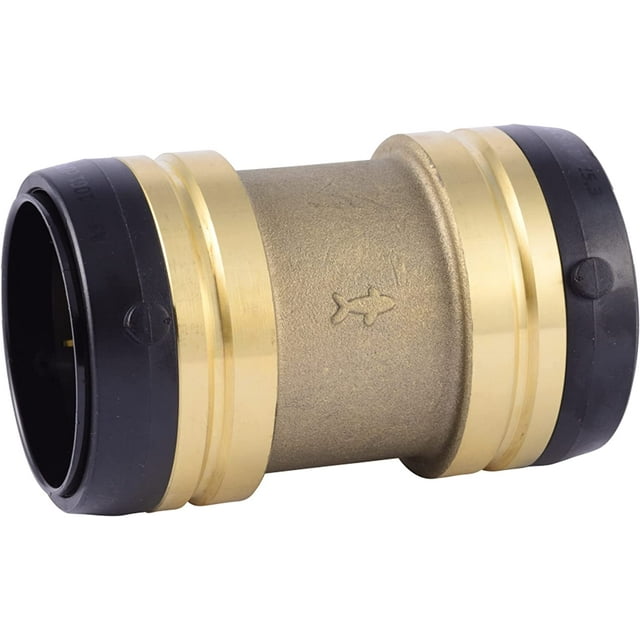 2 Inch Coupling, Push To Connect Brass Plumbing Fitting, PEX Pipe ...