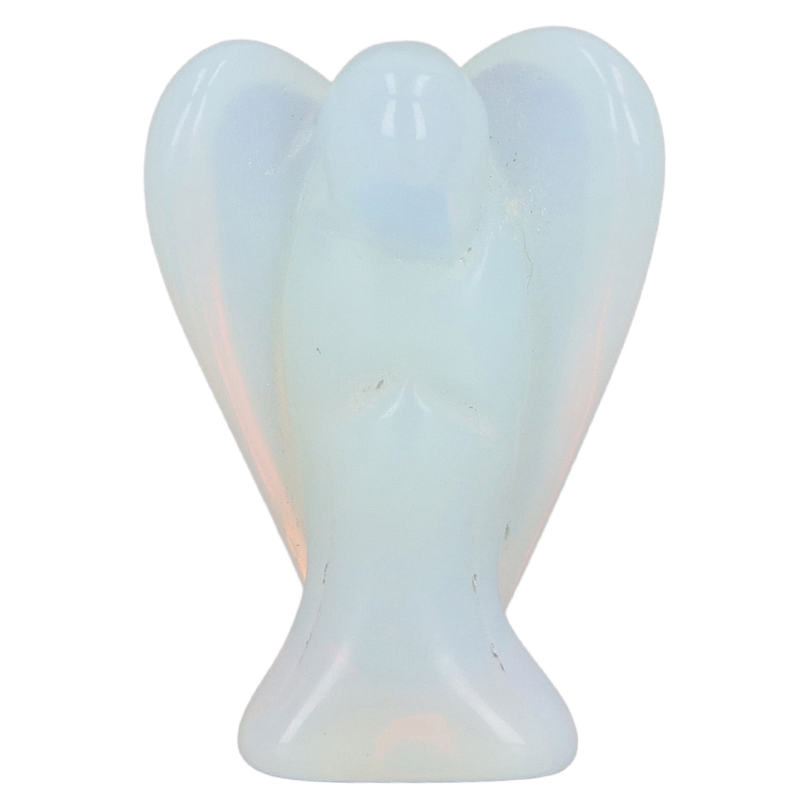 2 Inch Crystal Angel Statues Cute Hand Carved Peace Healing Crystal ...