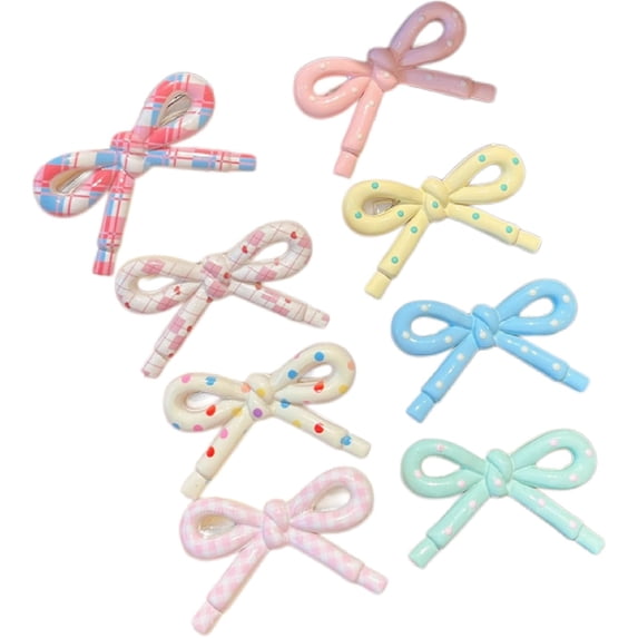 2 Inch Cute Bow Duck Bill Hair Clip Non Slip Fringe Bangs Barrettes ...