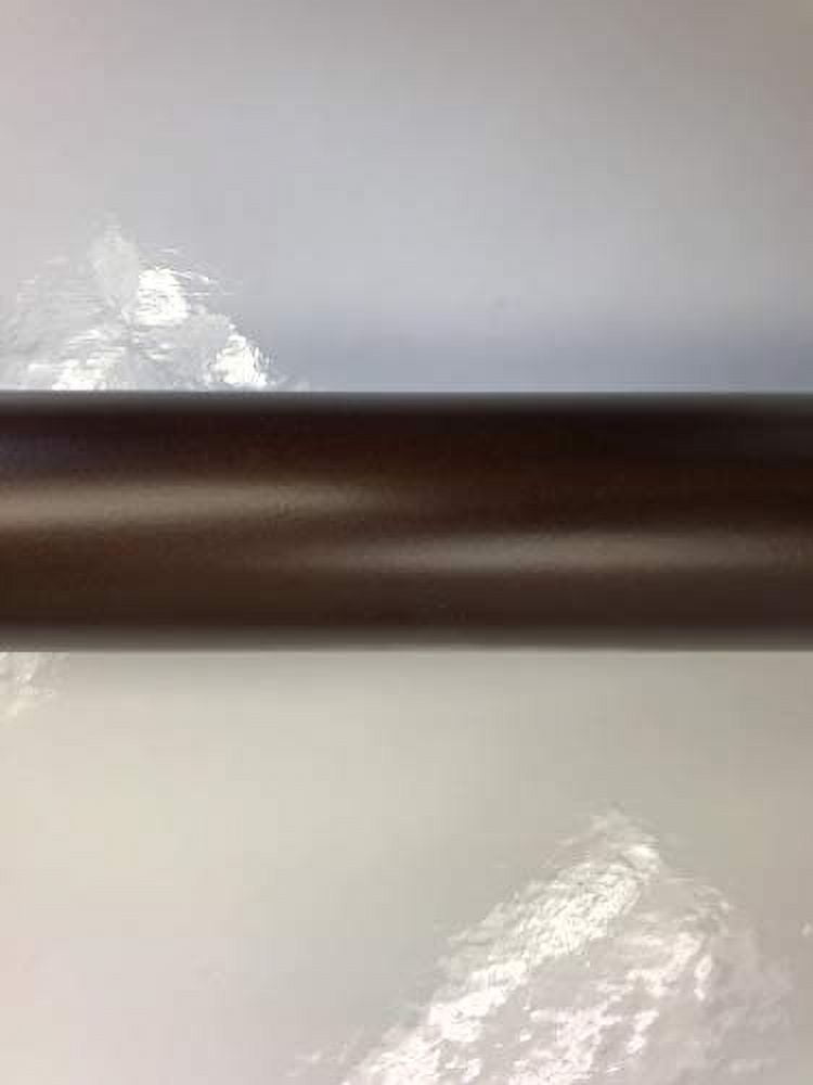 2 Inch Diameter Drapery Wood Smooth Curtain Rod 8 Foot (Espresso ...