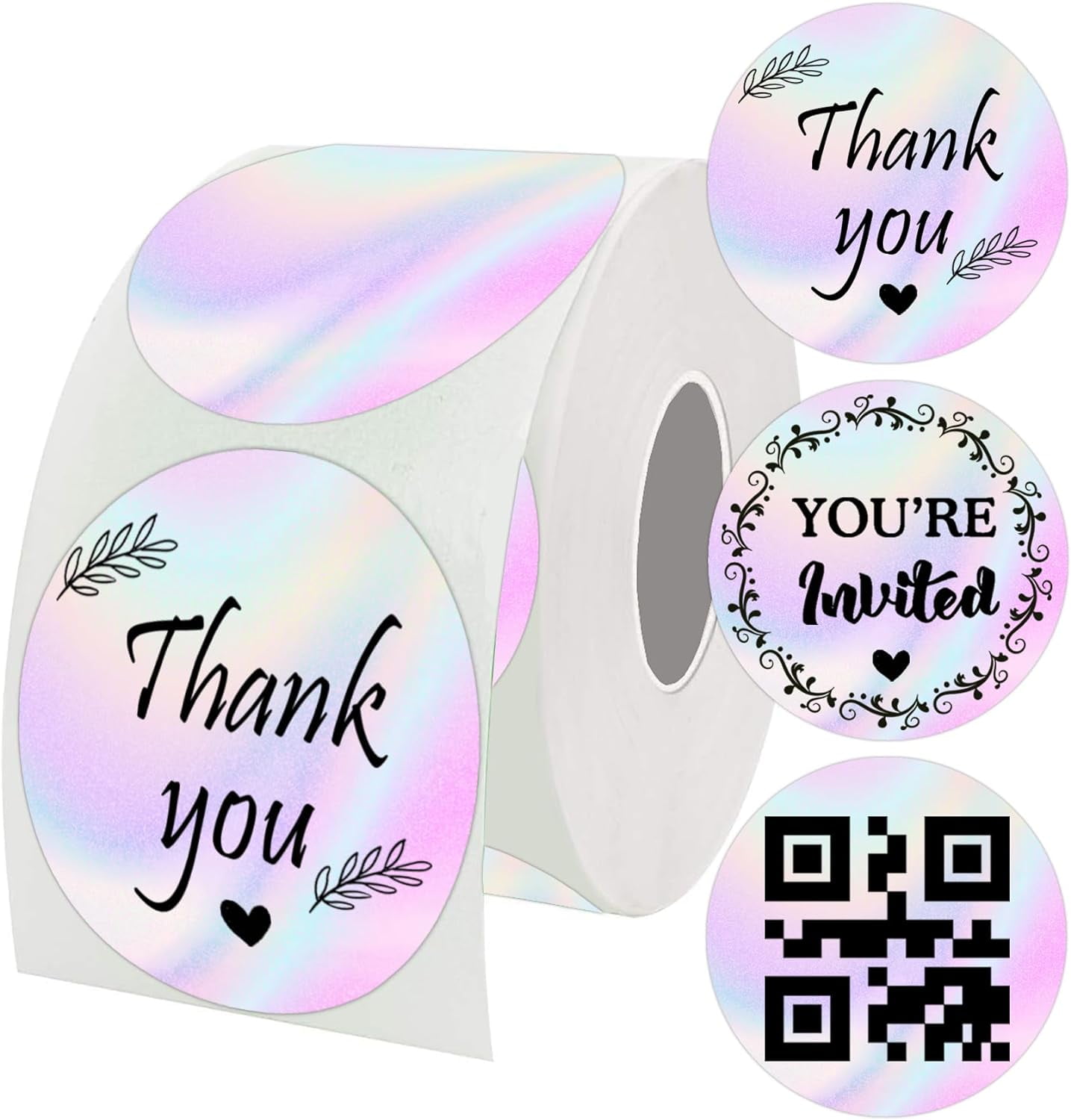 2 Inch Direct Thermal Labels Gradual Change Round Circle Color-Code Dot ...