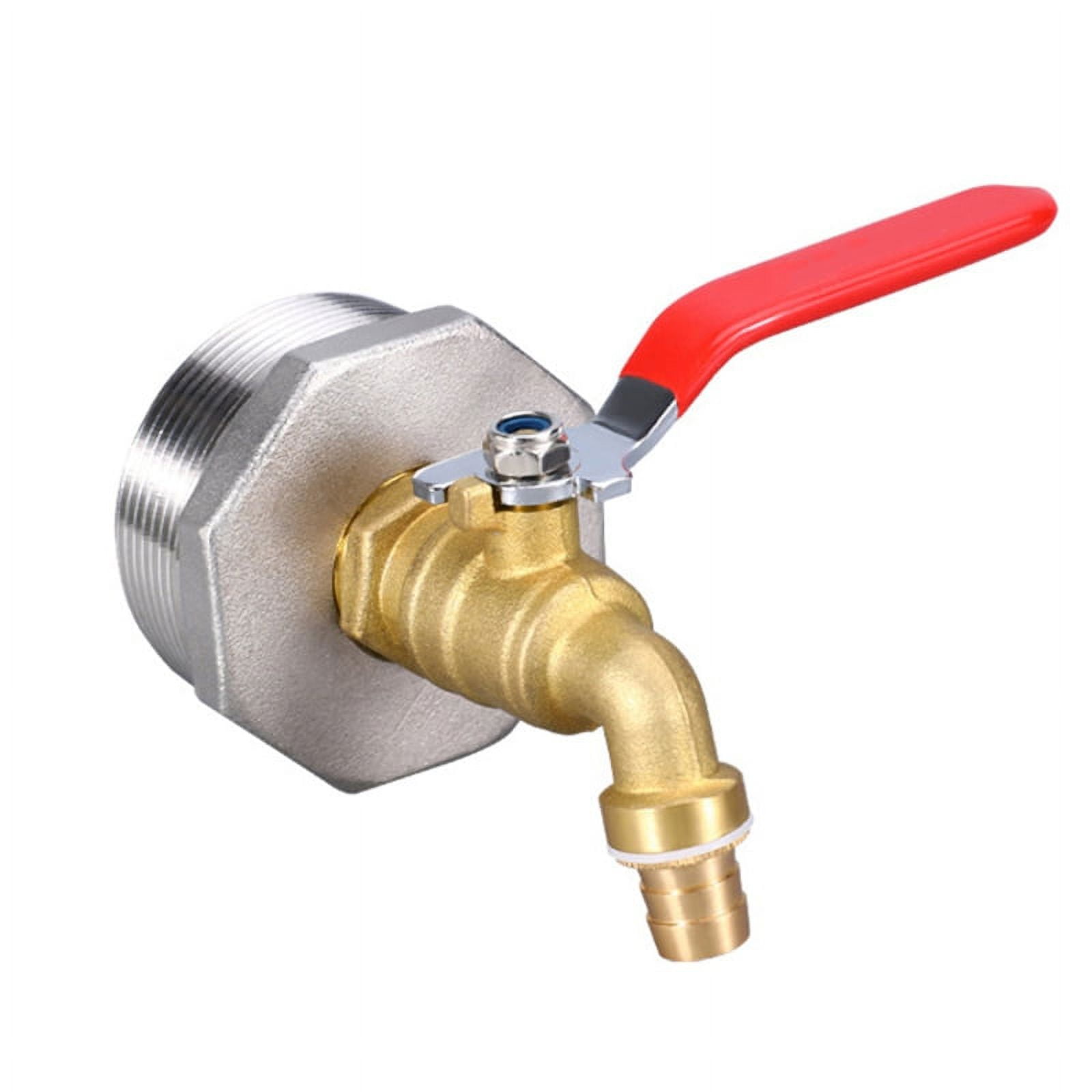 2 Inch Drum Faucet Brass Barrel Faucet with EPDM Gasket for 55 Gallon ...