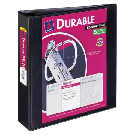 Casemate 2-inch Durable View Binder with Slant D-Rings, Black - Walmart.com