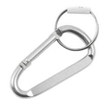 2 Inch Extra Small Carabiner Key Chain - Silver Chrome - Walmart.com