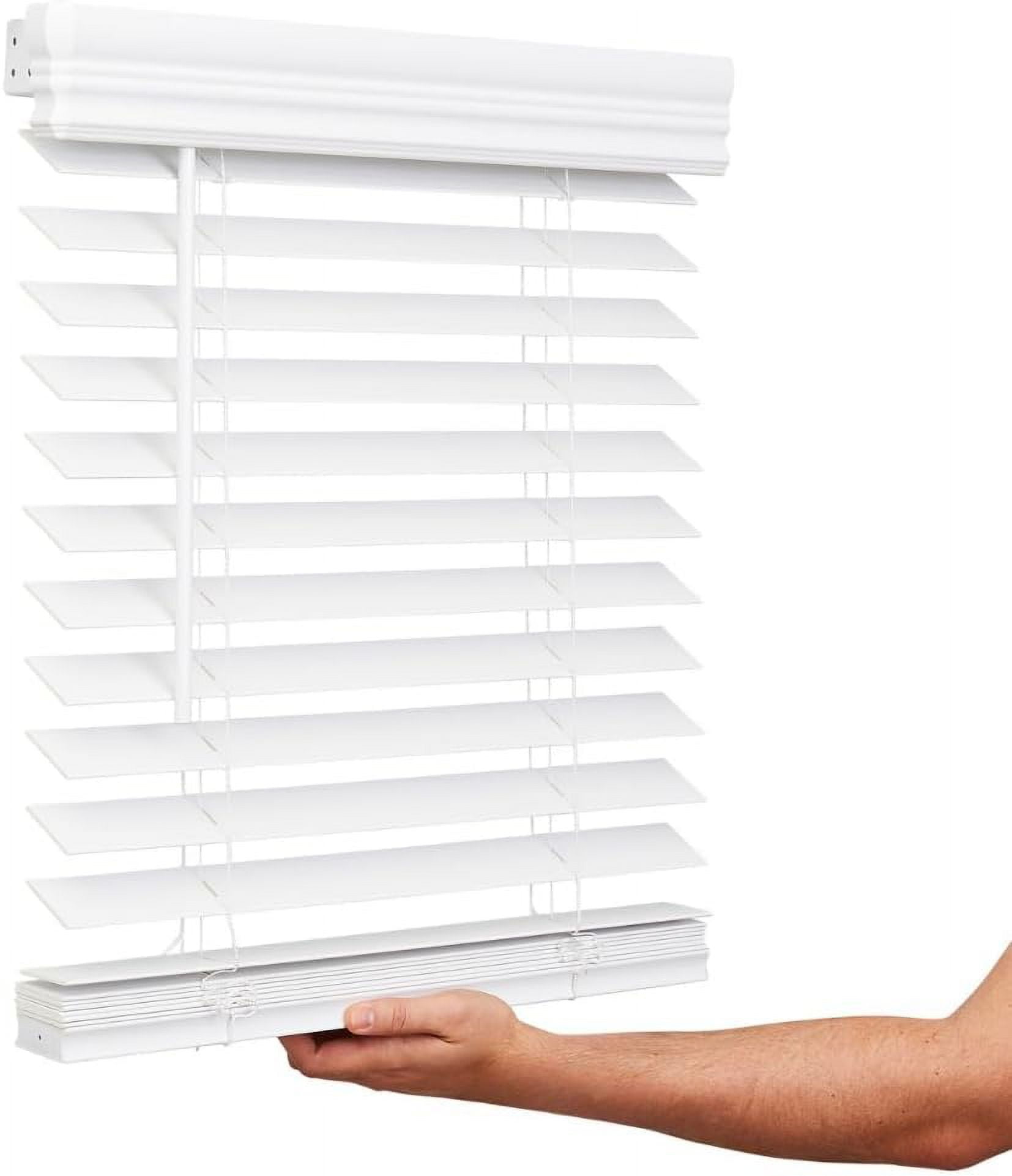 2 Inch Faux Wood Blind, 47" Wide x 84" Long, Window Blinds, Blinds ...