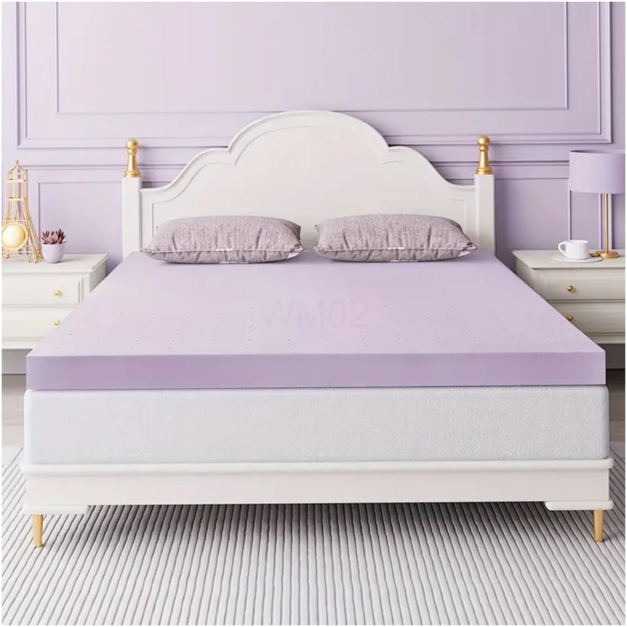 2-Inch Firm Cooling Gel Memory Foam Mattress Topper, Full Size ...