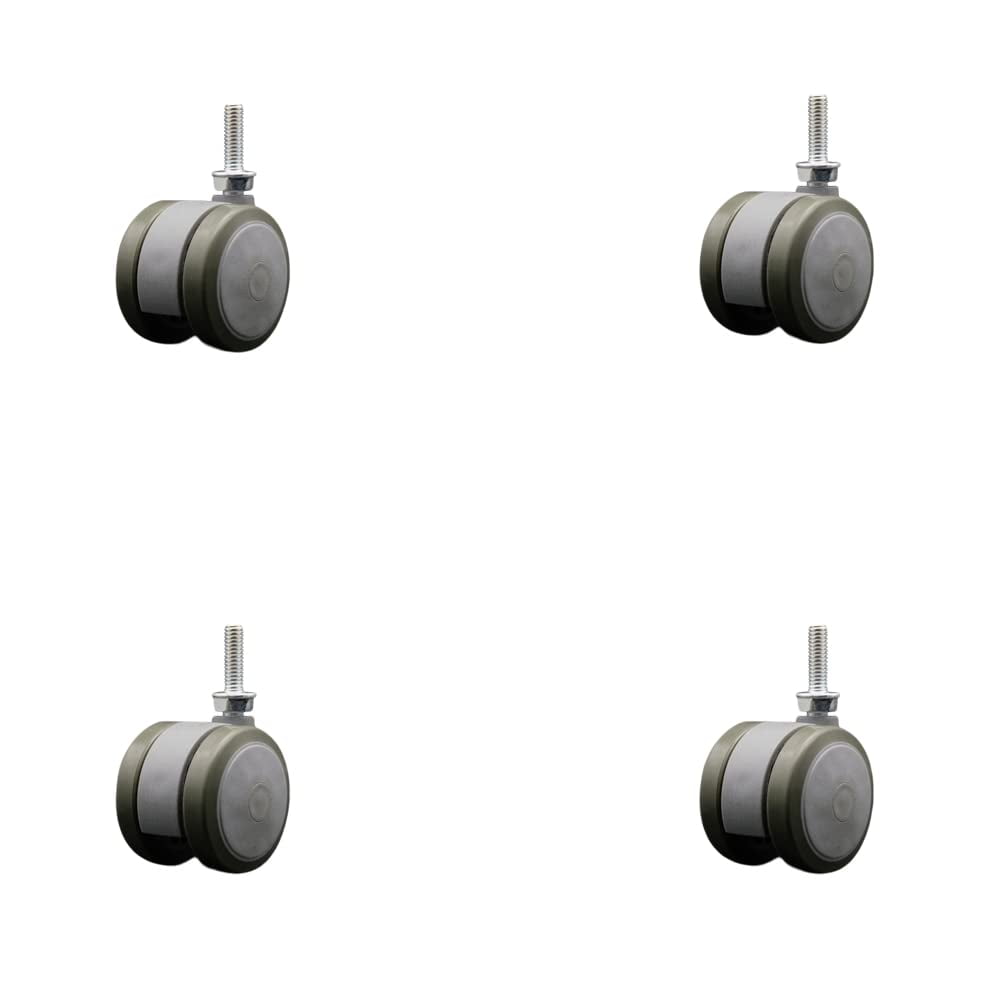 2 Inch Floor Office Chair Wheels - Gray Non-Marking Thermoplastic ...