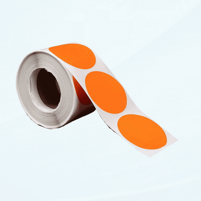 2 Inch Fluorescent red Orange Round Stickers Dots Labels, 500 Circle ...