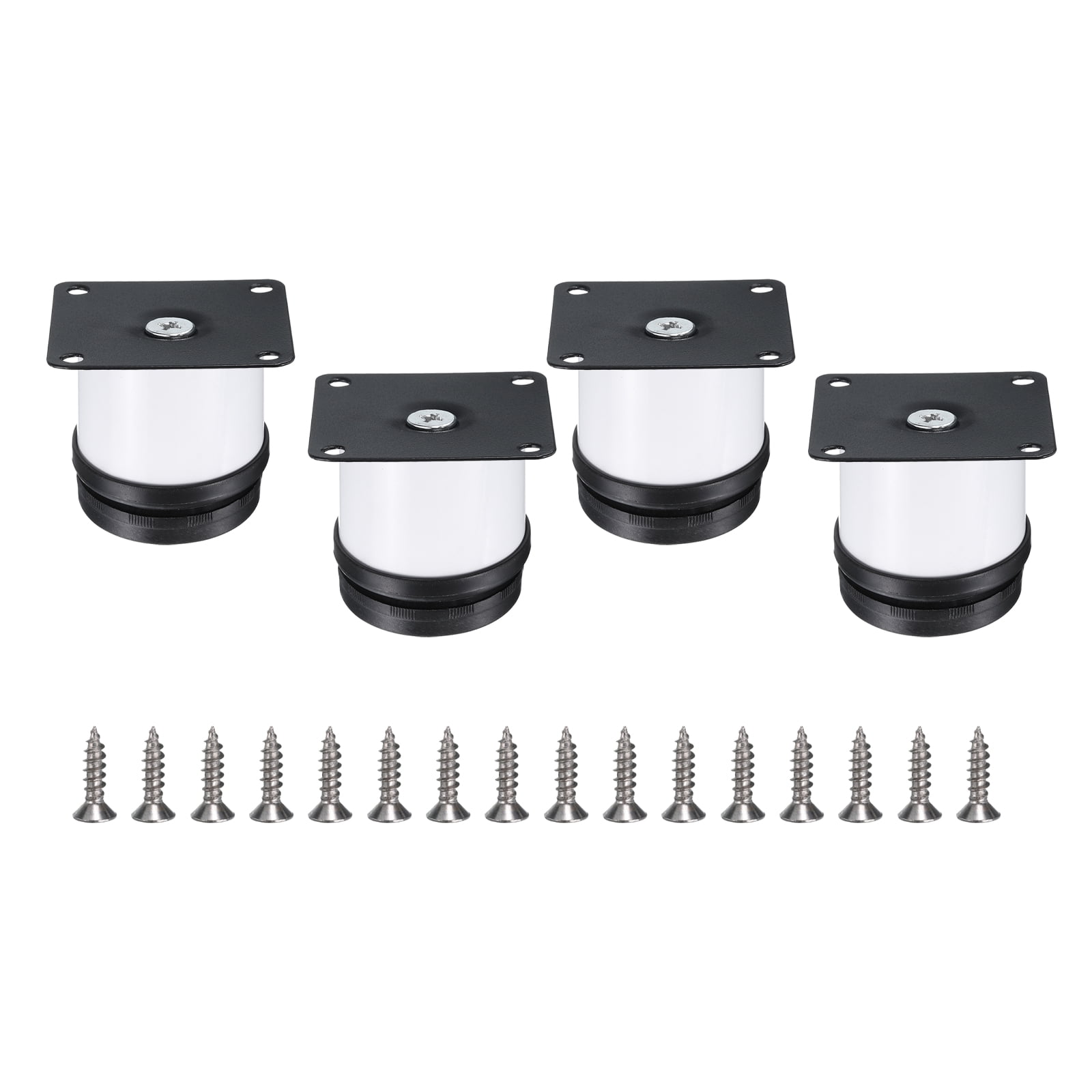 2 Inch Furniture Legs, Adjustable Round Cabinet Legs, Replacement ...