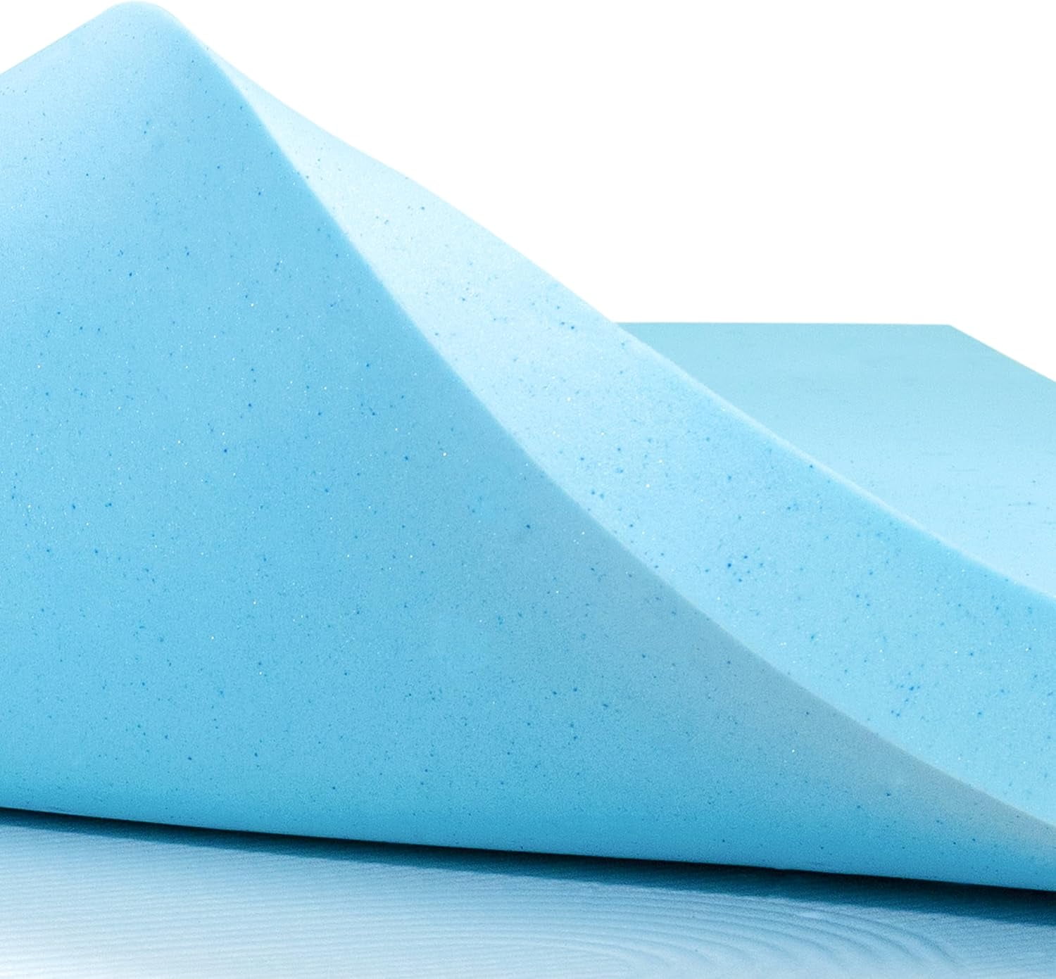 2 Inch Gel-Infused Memory Foam Mattress Topper High Density Cooling Bed ...