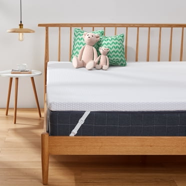 3 inch Non-Slip Design Gel Memory Foam Mattress Topper with Removable ...