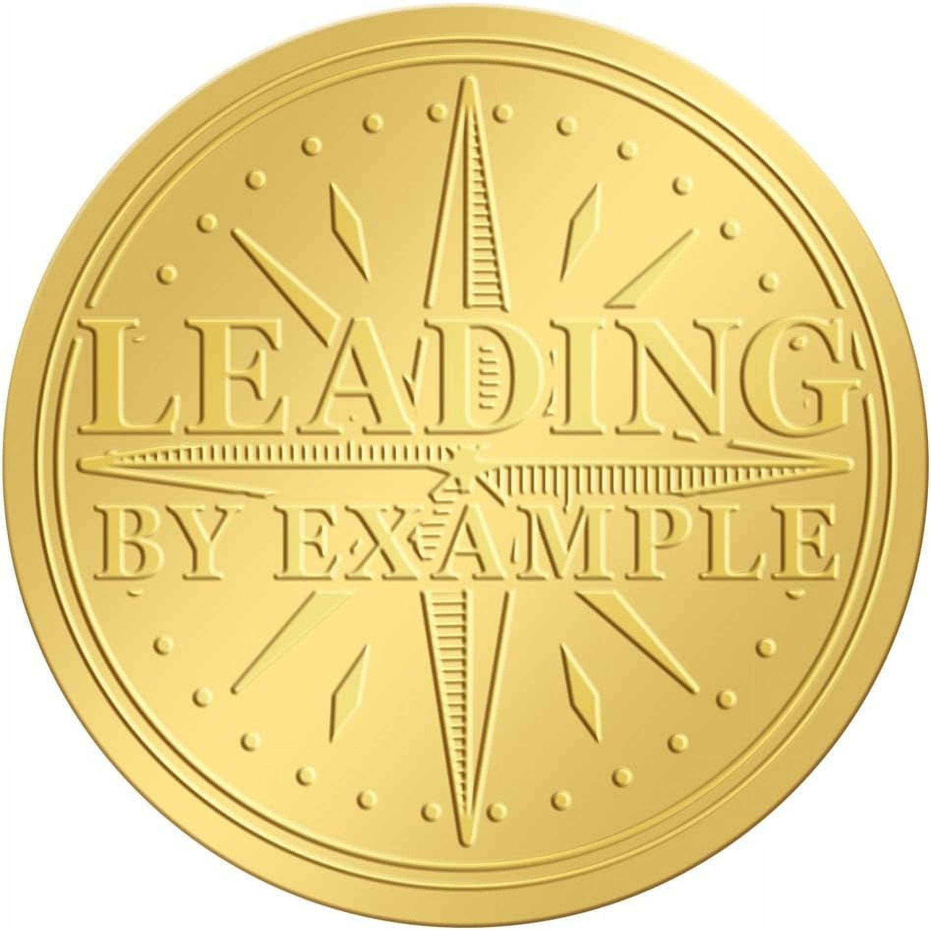 2 Inch Gold Foil Embossed Envelope Seals Stickers Leading by Example ...