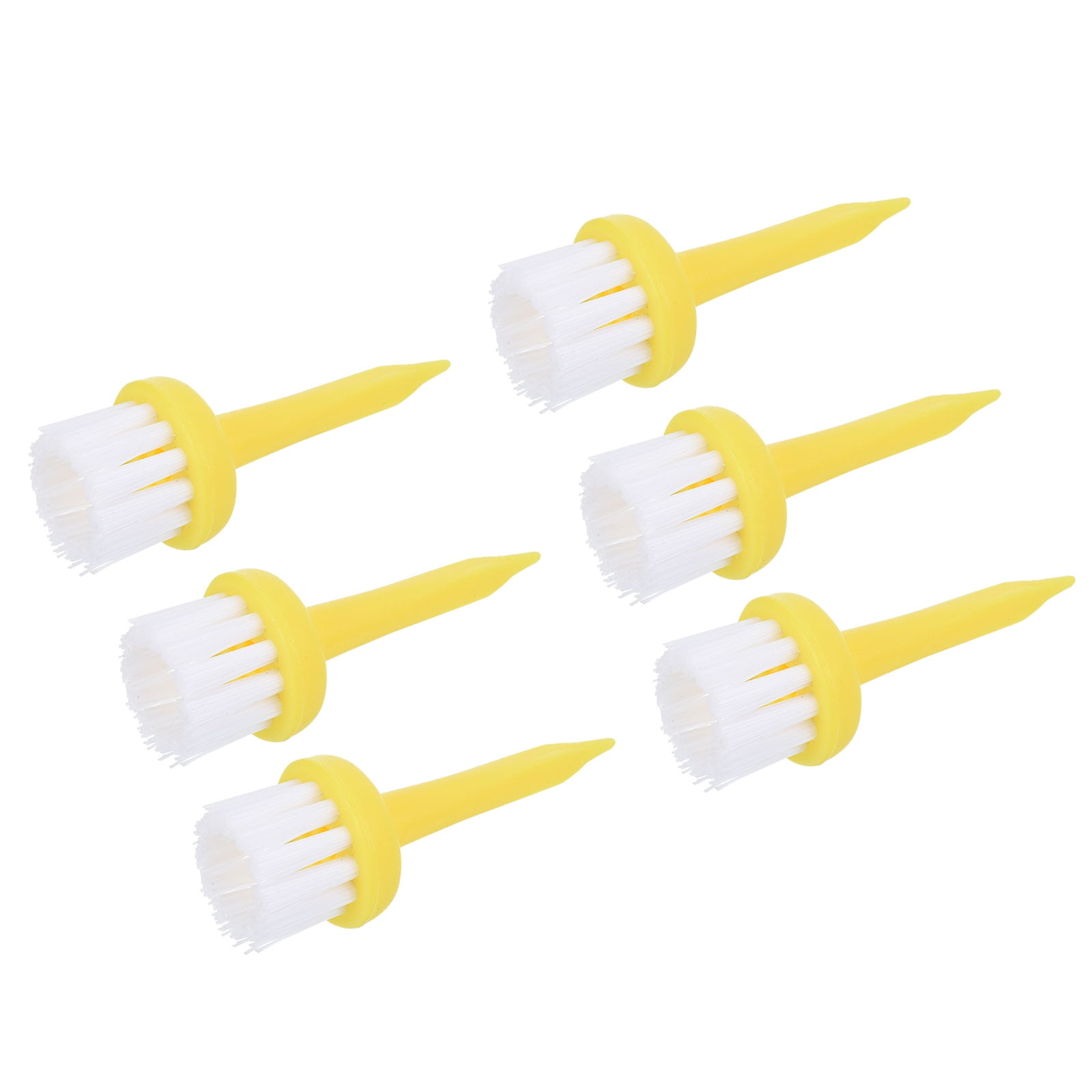 2 Inch Golf Tee Brush Top, 6 Pack Unbreakable Plastic Golfing Tees Low ...