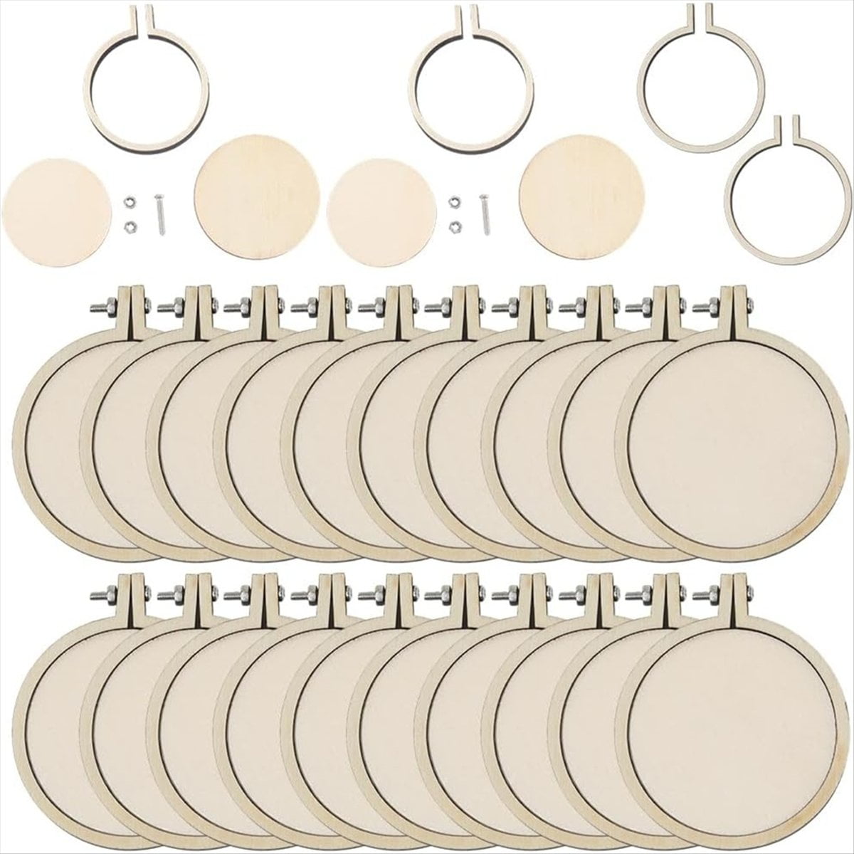 2 Inch Hoop Embroidery Hoop Frame Adjustable Circle Round Small Mini ...