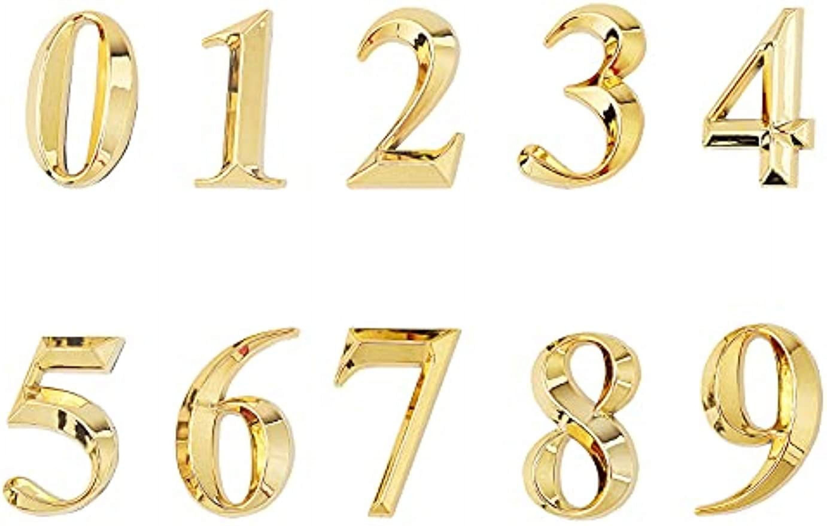 2 Inch House Numbers 3D self Adhesive Door Address Stickers Plaques ...