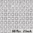 2 Inch Letter Stencils and Numbers, 66 count Alphabet Symbol ...