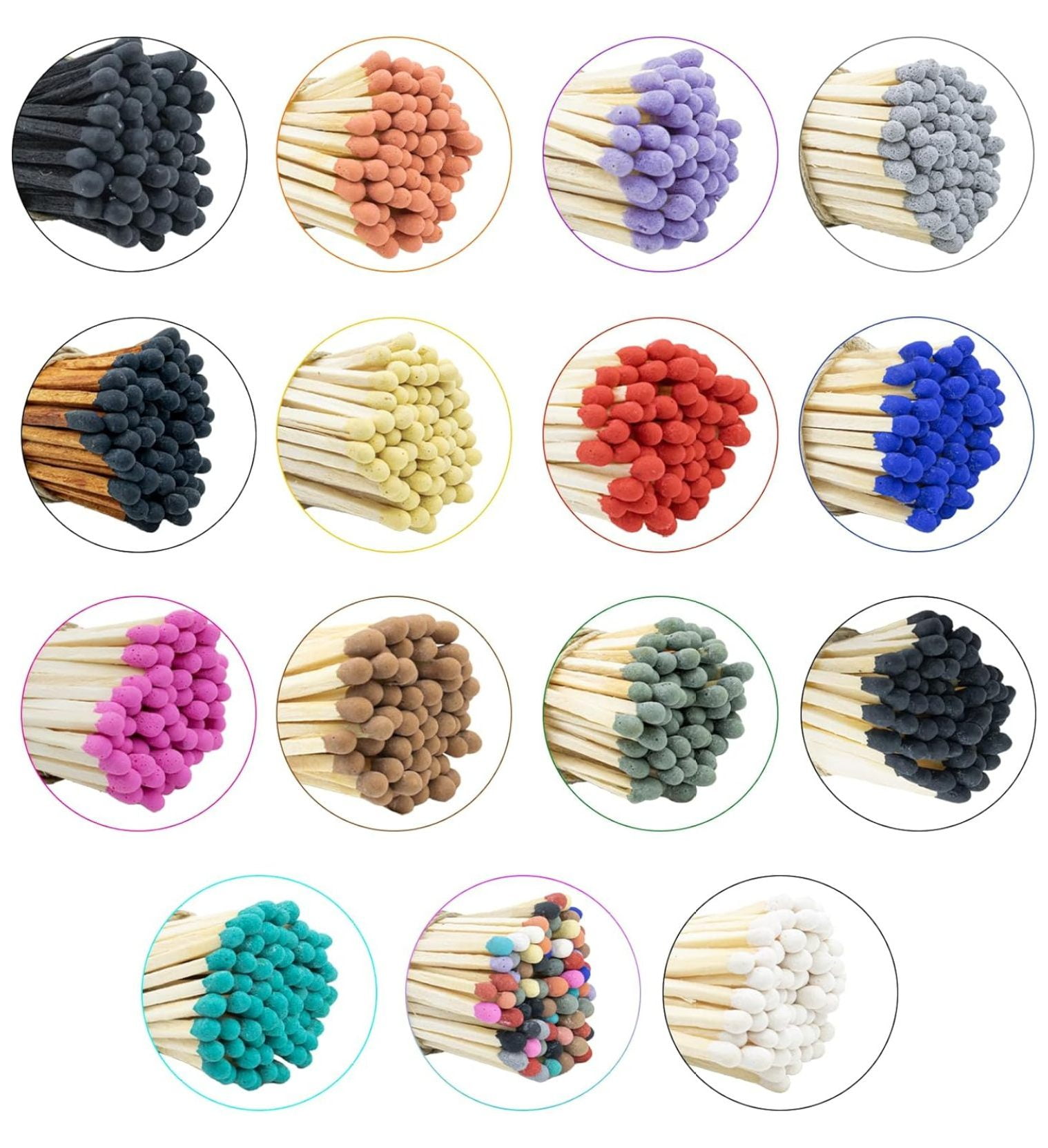 2" Inch Long Wooden Matchsticks for Home Decor Wedding Favors Crafts ...