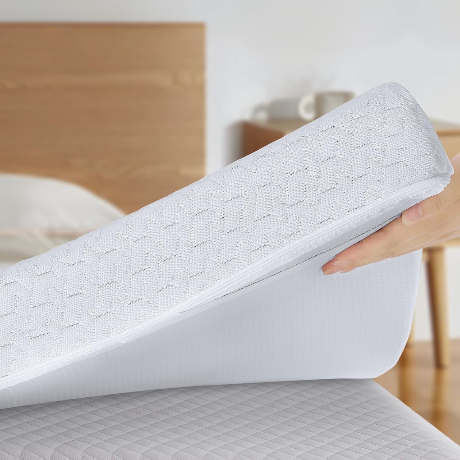 2 Inch Mattress Topper Twin, Cooling Gel Memory Foam Bed Topper with ...